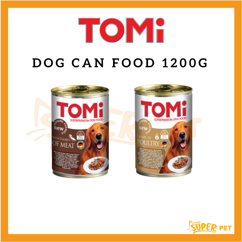 Tomi Superpremium Dog Canned Food 1200g | Shopee Malaysia
