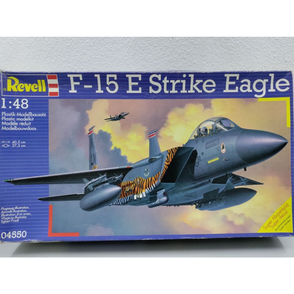 04550 Revell 1/48- F-15E Strike Eagle (Rare kit & box slightly dented ...