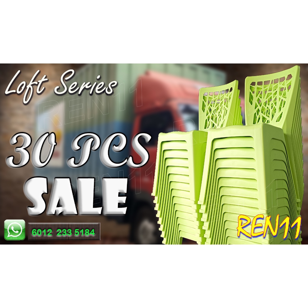 🔥 EL/Ez 701 - 30 pcs 🔥 Restoran Furniture , kerusi,Plastic Side Chair ...