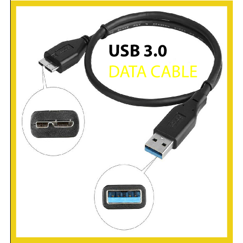 Western Digital SuperSpeed USB 3.0 Data Cable 50cm (black) | Shopee ...