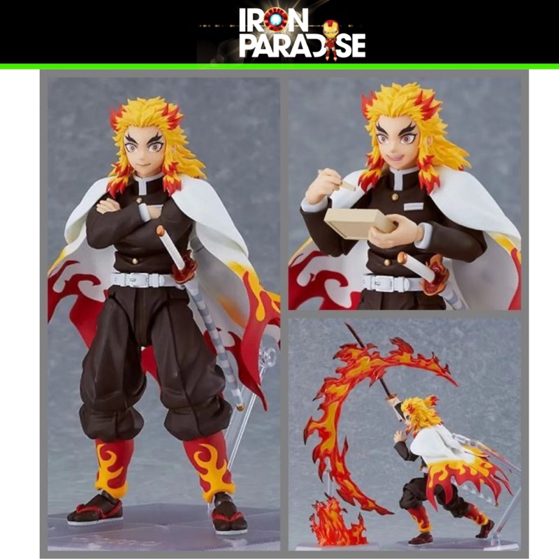 Demon Slayer Kimetsu No Yaiba Figma 553 Kyojuro Rengoku Action Figure ...