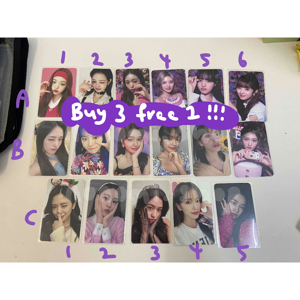[KPOP PHOTOCARD] IVE official photocard Wonyoung Yujin Liz Rei Gaeul Leeseo | Shopee Malaysia