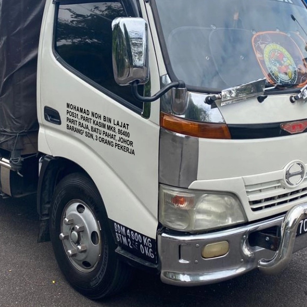 Sticker Tanda Badan / BDM/ BTM Lori Mengikut Standard PUSPAKOM | Shopee ...