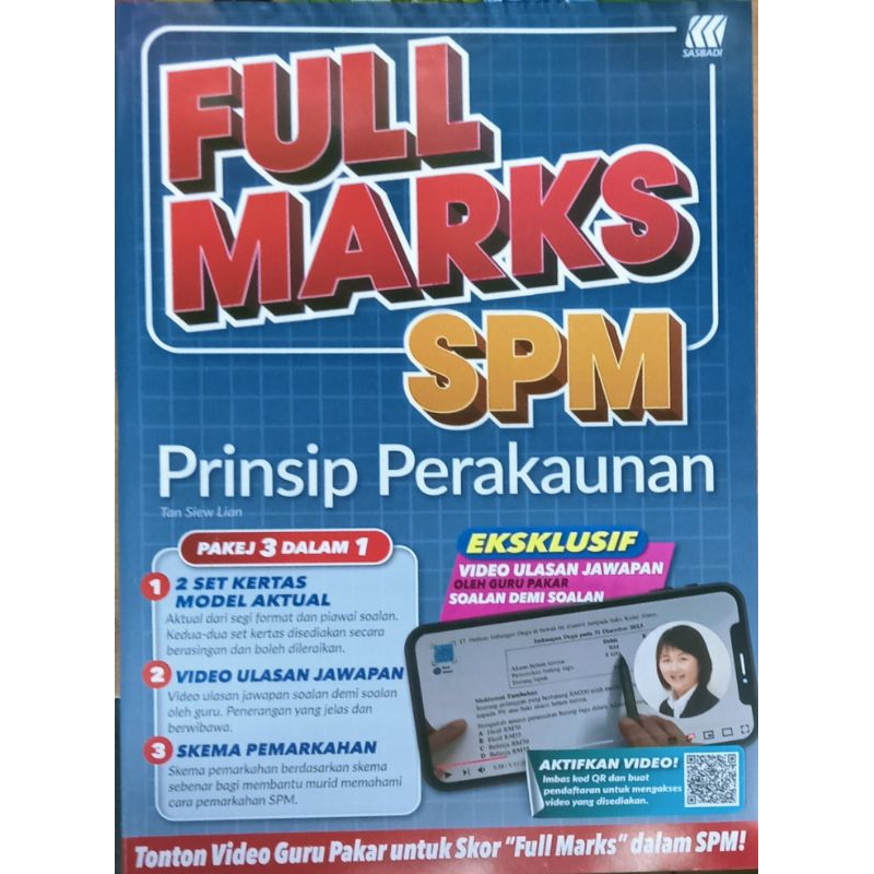 FULL MARKS SPM PRINSIP PERAKAUNAN | Shopee Malaysia