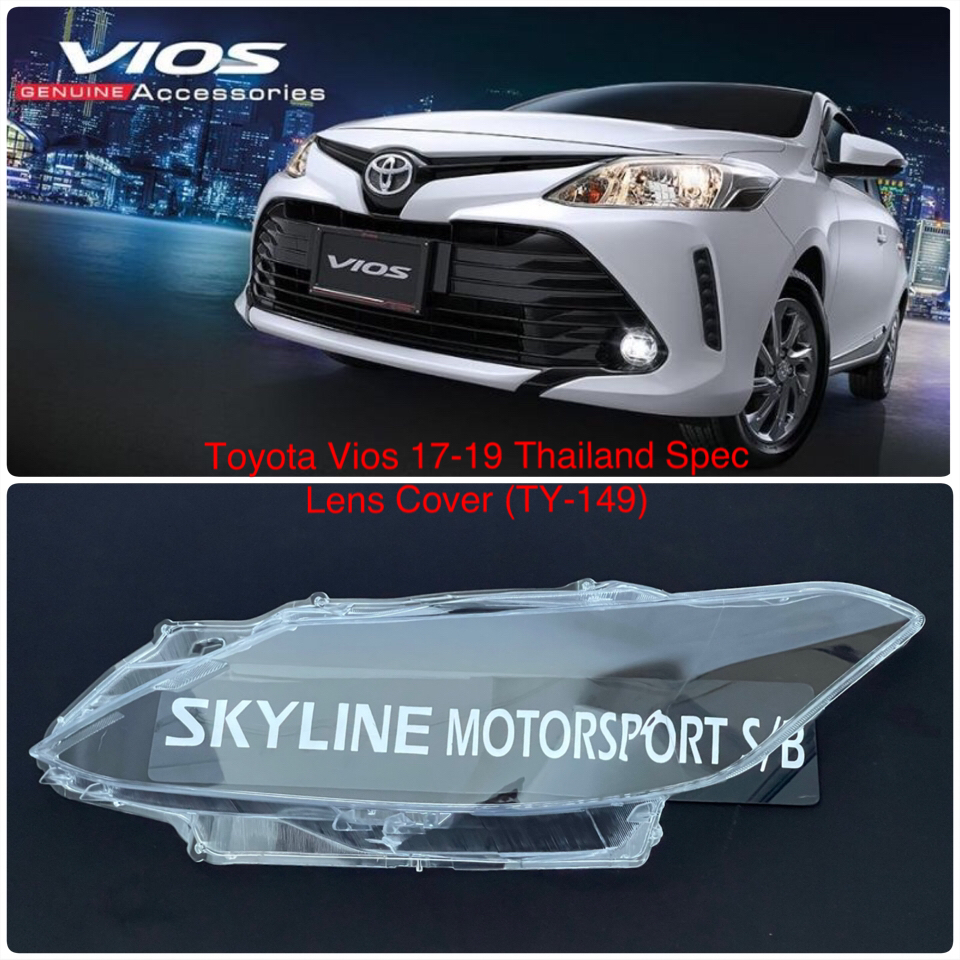 Toyota Vios Ncp150 Head Lamp Lens Cover Thailand Fecelift Spec 2014 ...