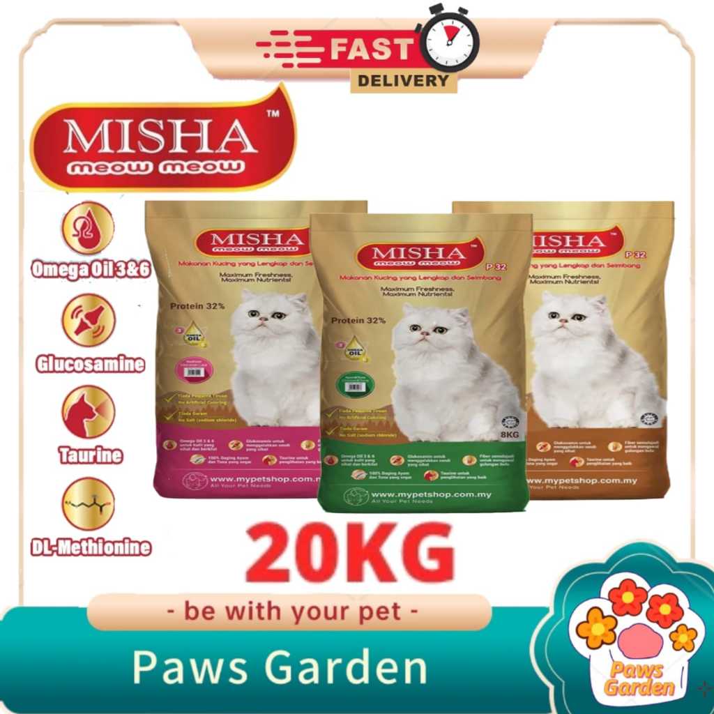 Misha (Seafood, Chicken & Tuna, Ocean Fish)Makanan Kucing Murah / Cat ...