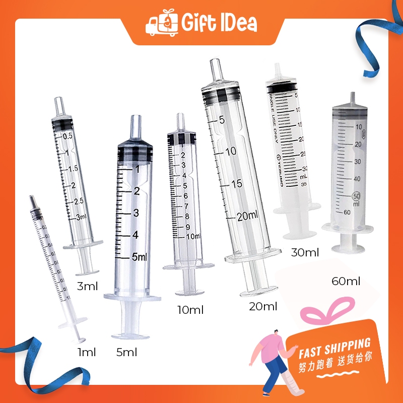Disposable Luar Slip Syringe Without Needle Picagari一次性针筒针管宠物注射器 1ml/2ml/5ml/10ml/20ml/30ml/60ml ...