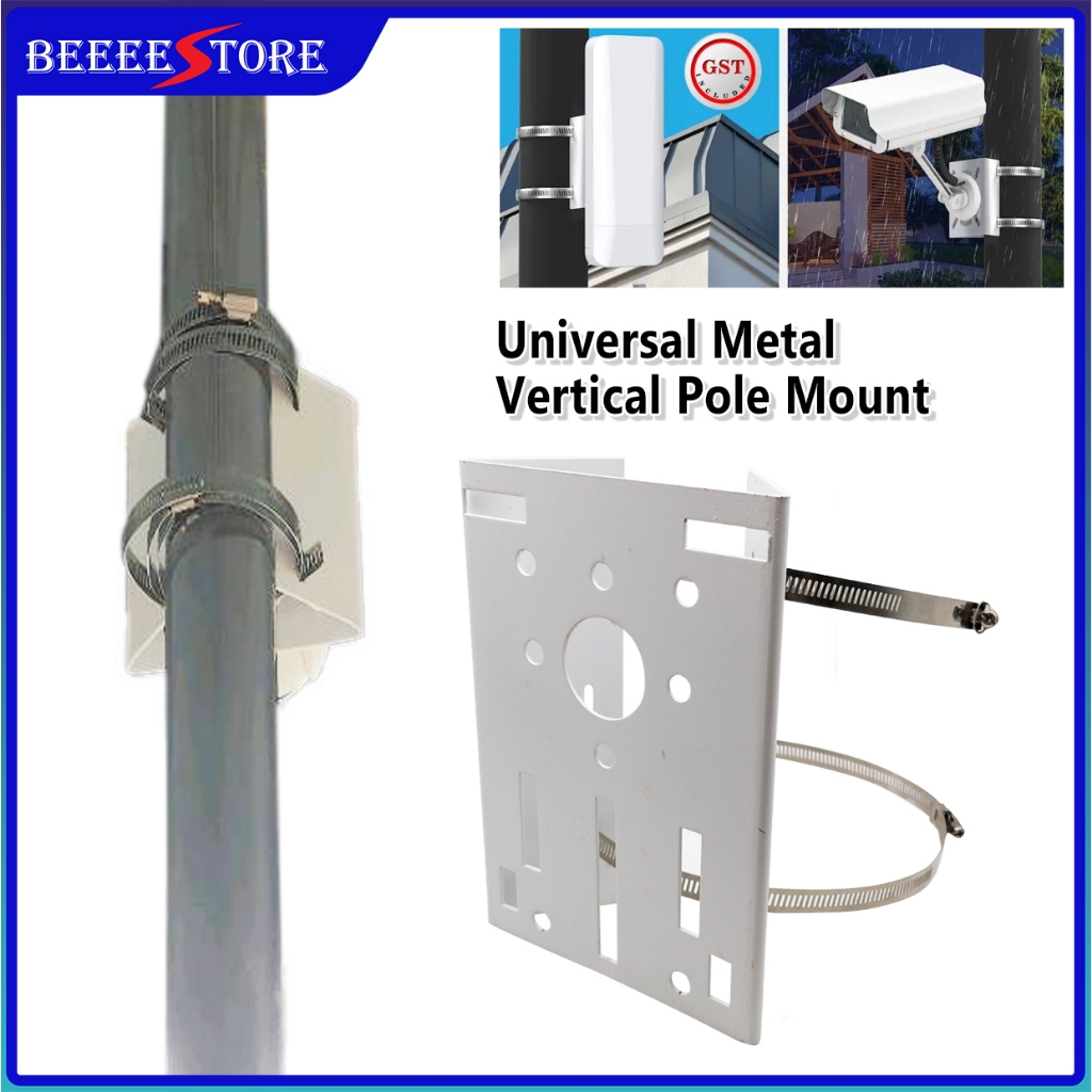 Outside CCTV Camera Iron Hoop Bracket Video Surveillance Pole Mounting ...