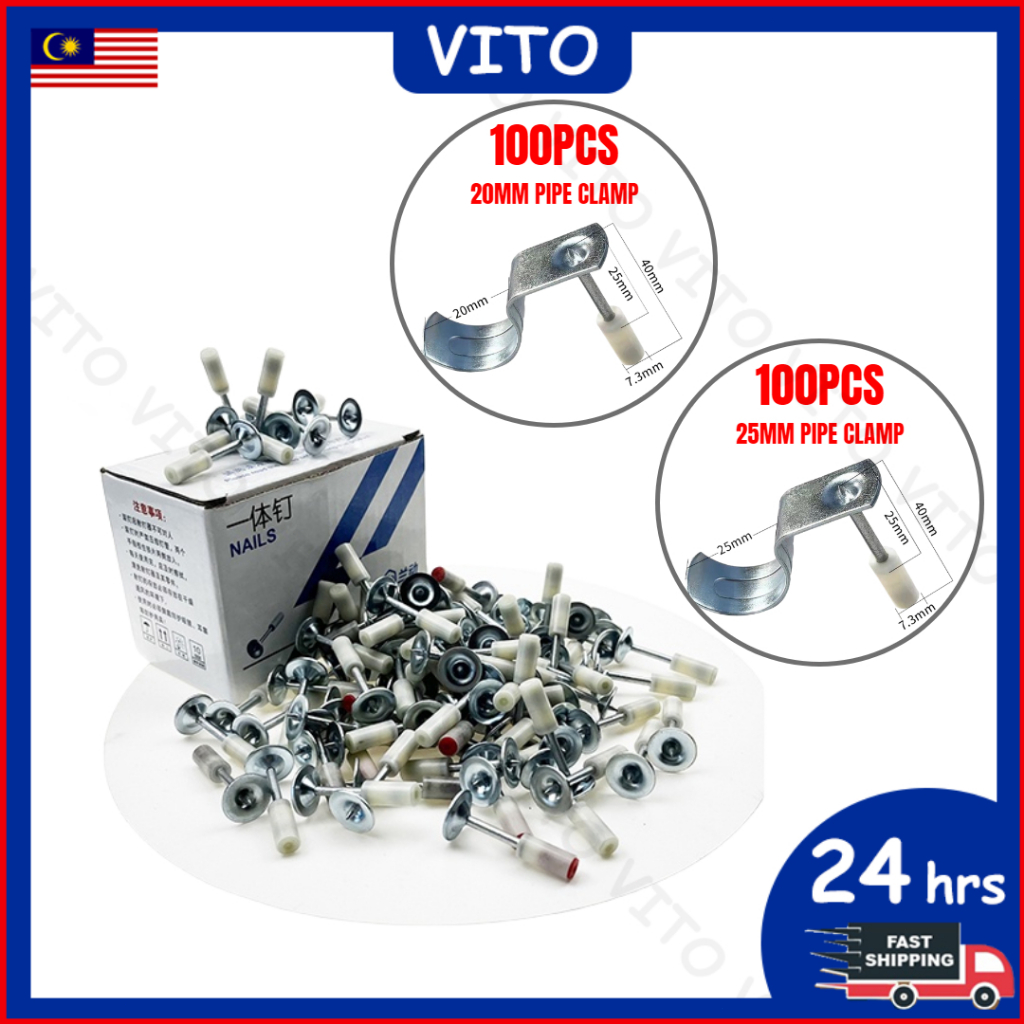 100PCS Steel Nail Gun Rivet Gun Bullet Nail Gun Concrete Fire Nail Gun ...