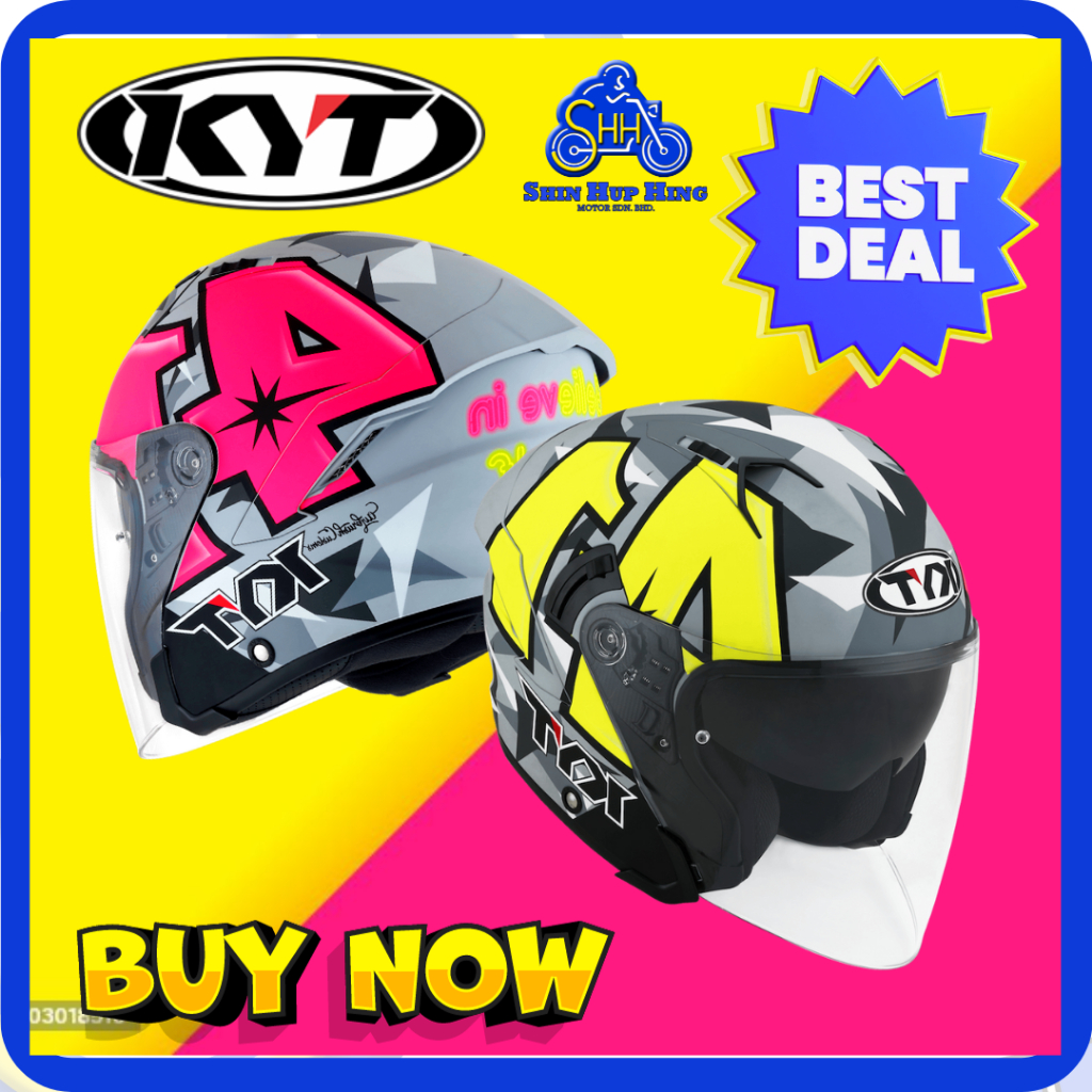 [ KYT ] KYT HELMET ORIGINAL OPEN FACE NFJ ESPARGARO REPLICA 2019 MATT ...