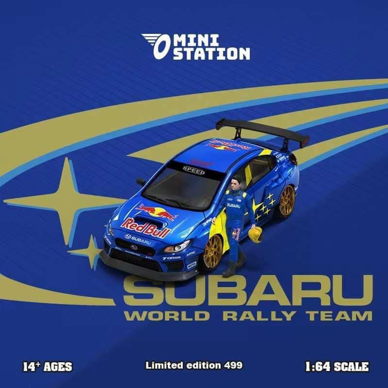 MiniStation 1:64 Subaru WRX STi Rally Redbull Design Diecast | Shopee ...