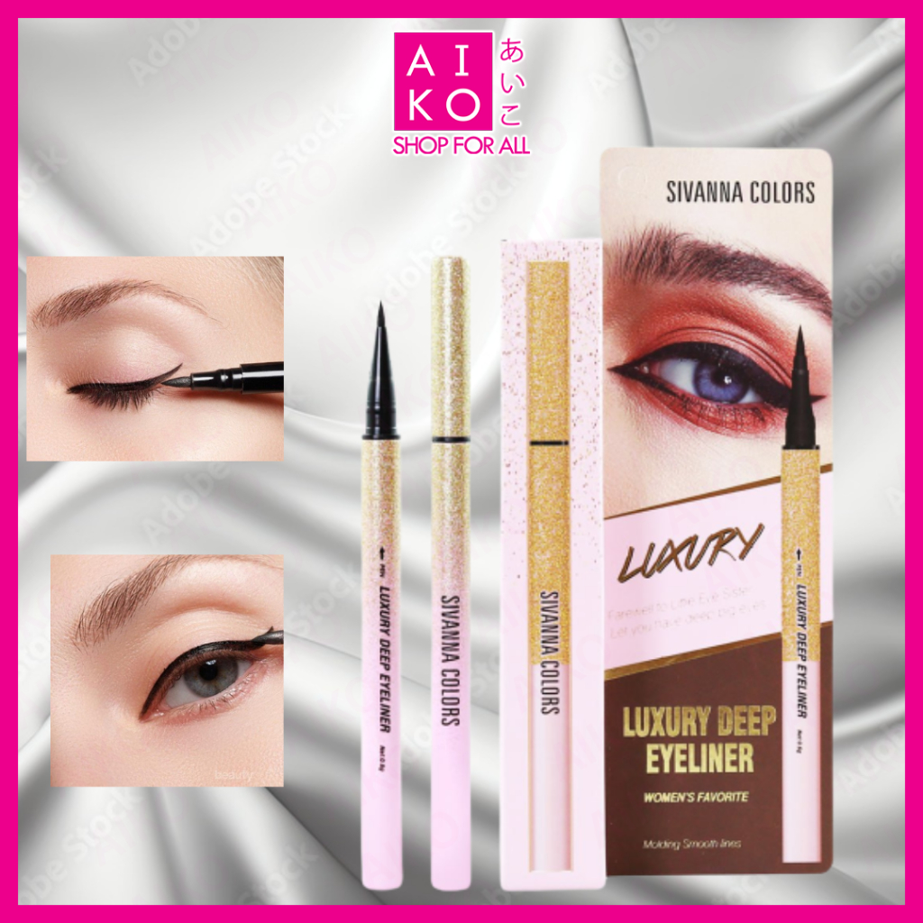 (AIKO) SIVANNA COLORS LUXURY DEEP EYELINER | Shopee Malaysia