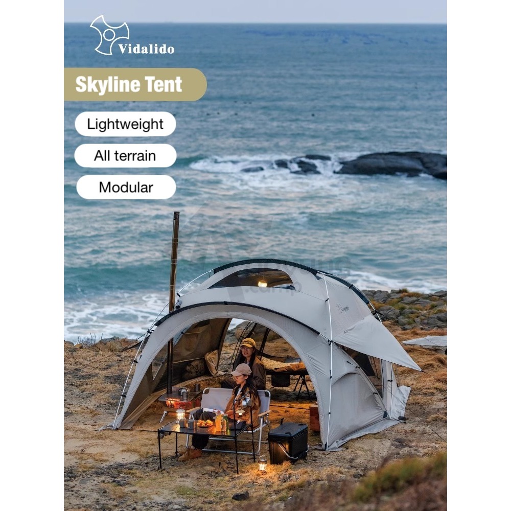 VIDALIDO Skyline Outdoor Camping Tent Lightweight Rainproof Windproof ...