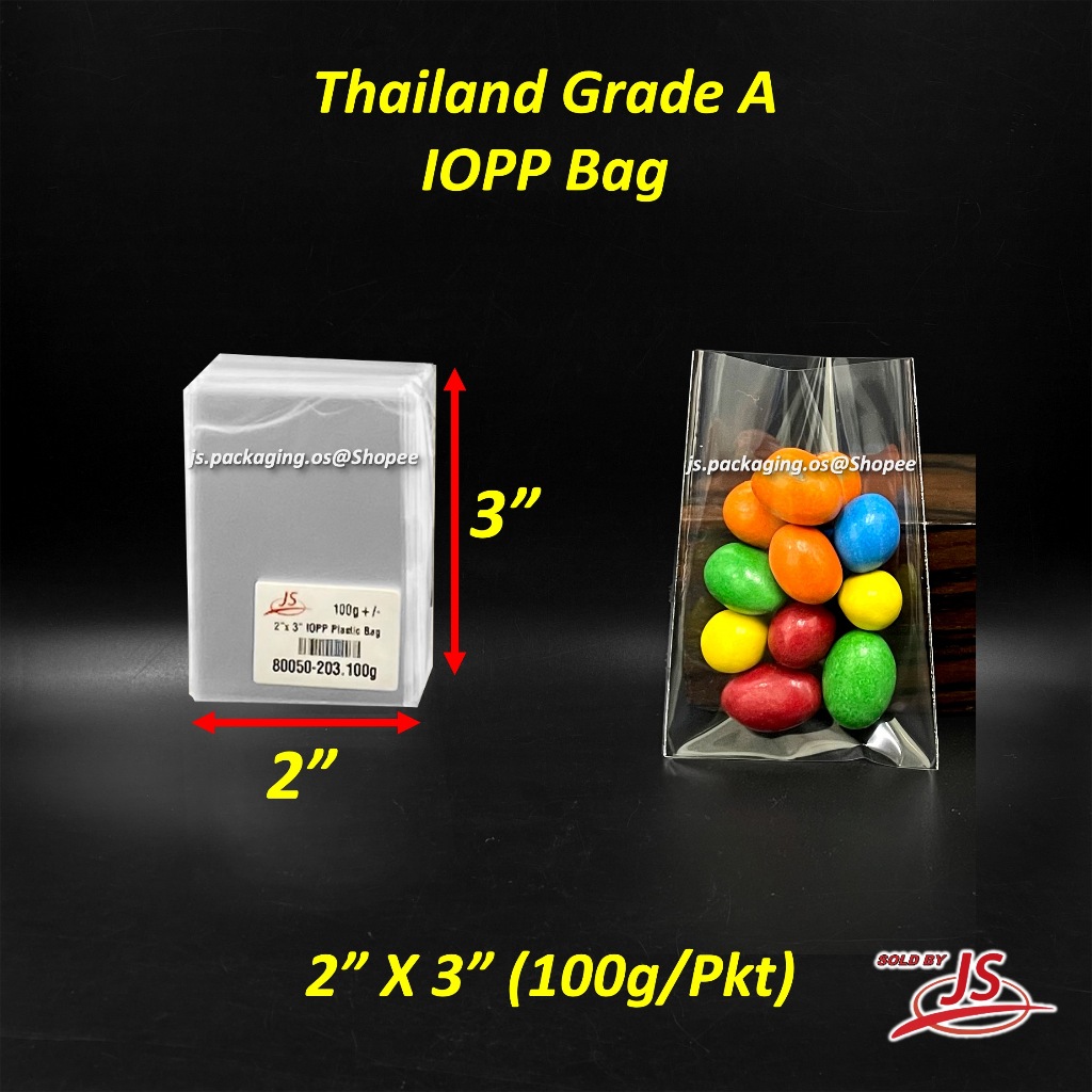20 saiz Beg Plastik Lutcahaya Tinggi IOPP Siam (100g) | Shopee Malaysia