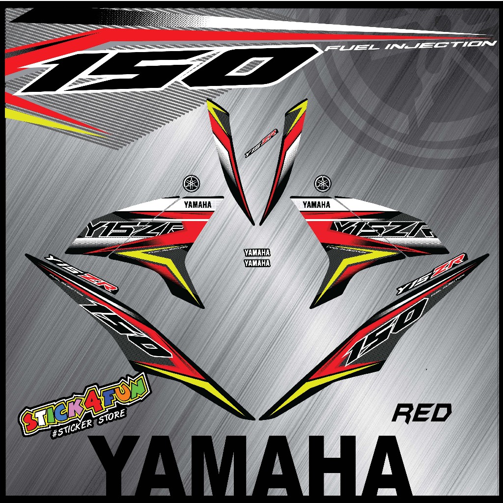 STRIPE MOTOR YAMAHA Y15/ Y15ZR (203) BODY STICKER 2023 CUSTOM STRIPE ...