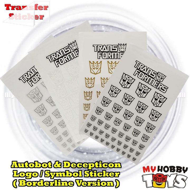 Transformable Robot Accessories - Transfer Sticker : Borderline Version ...