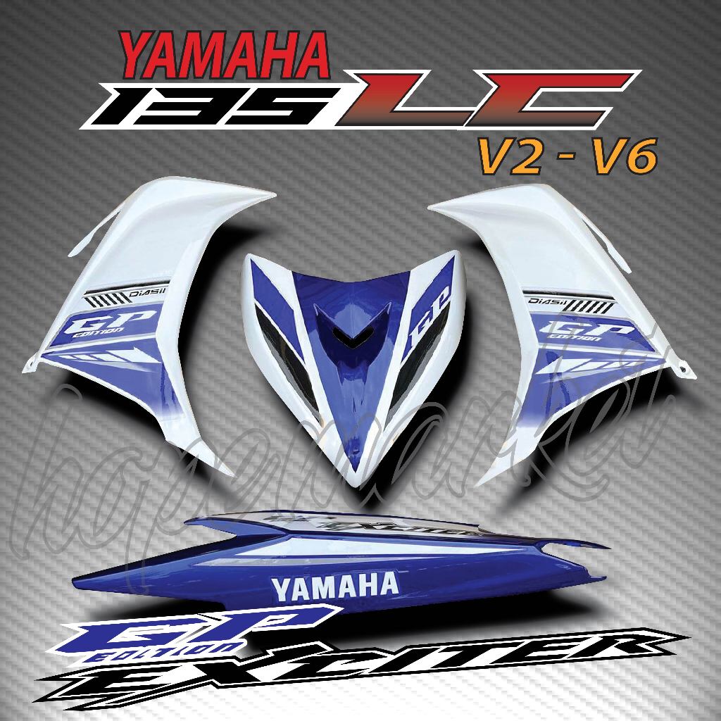 STRIPE MOTOR YAMAHA LC135 V2 V3 V4 V5 V6 V7 EXCITER GP 2012 (13 ...