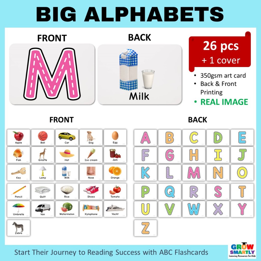 ABC Alphabet flash card for kid kad abc flash card abc flashcards abjad ...