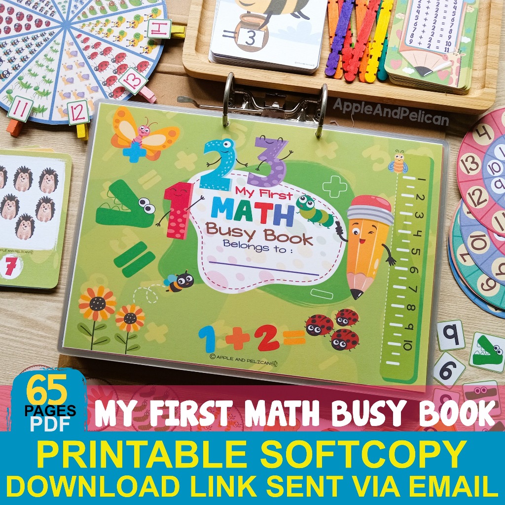 [SOFTCOPY] Maths Busy Book Toddler Busy Binder Preschool Math ...