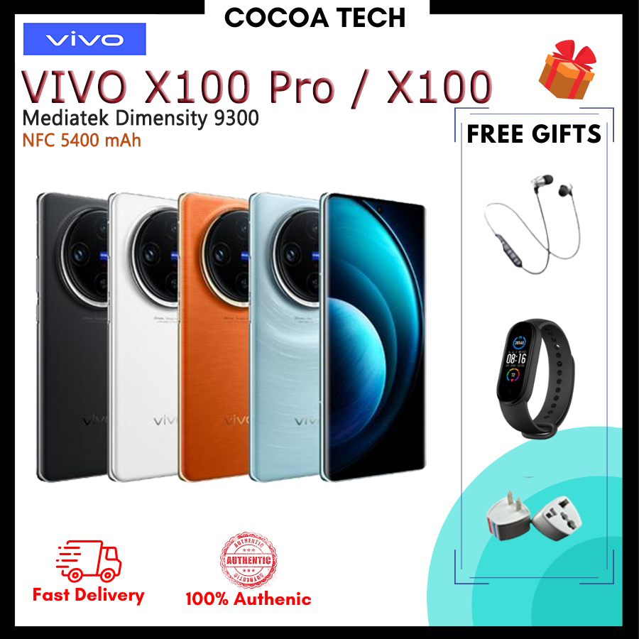 VIVO X100 / VIVO X100 Pro Mediatek Dimensity 9300 Dual Sim 6.78 inches AMOLED 120Hz NFC 5400mah ...