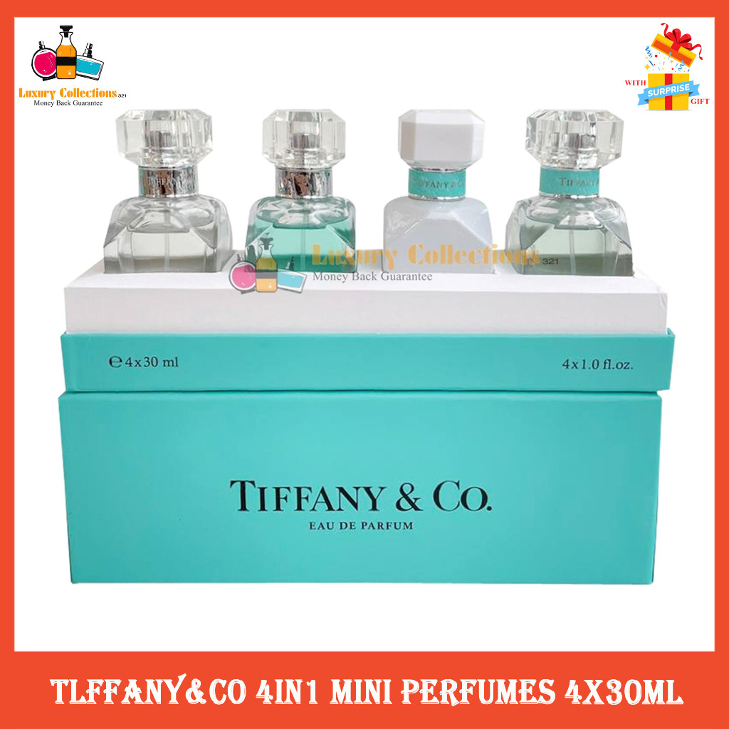 TlFFANY&CO 4IN1 Mini Perfumes 4x30ML WITH SPRAYER SET Women & men ...
