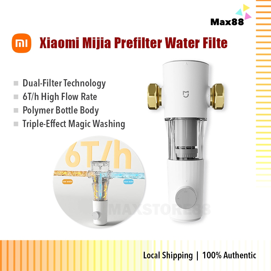 Xiaomi Mijia Prefilter Water Filter 6T/h High Flow Rate Double ...