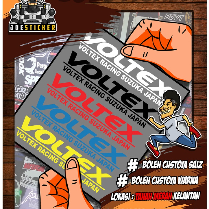 VOLTEX RACING CAR STICKER | Shopee Malaysia