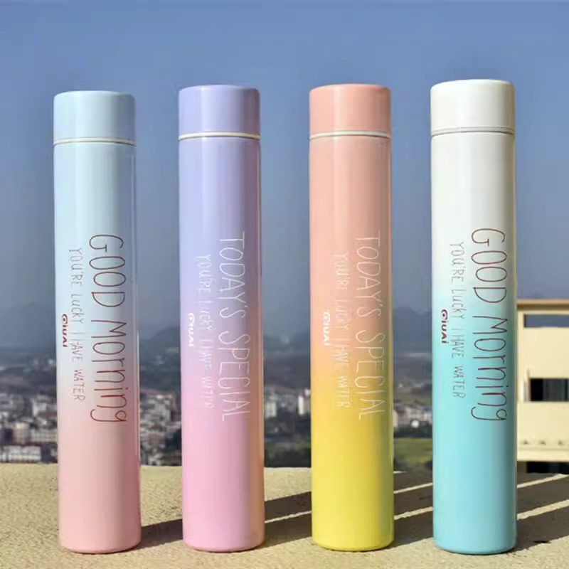 Slim portable thermos with cup (260ml) | Shopee Malaysia
