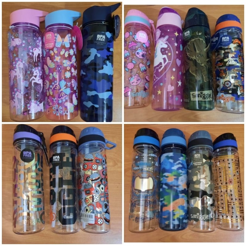💯 Smiggle Drink Bottle Minnie, Minecraft, Spiderman, Barbie, Harry ...