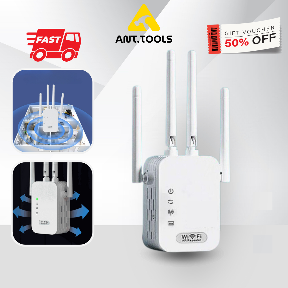 Super Powerful 300Mbps High Speed 4-Wire Wifi Extender, Long Range Wifi ...