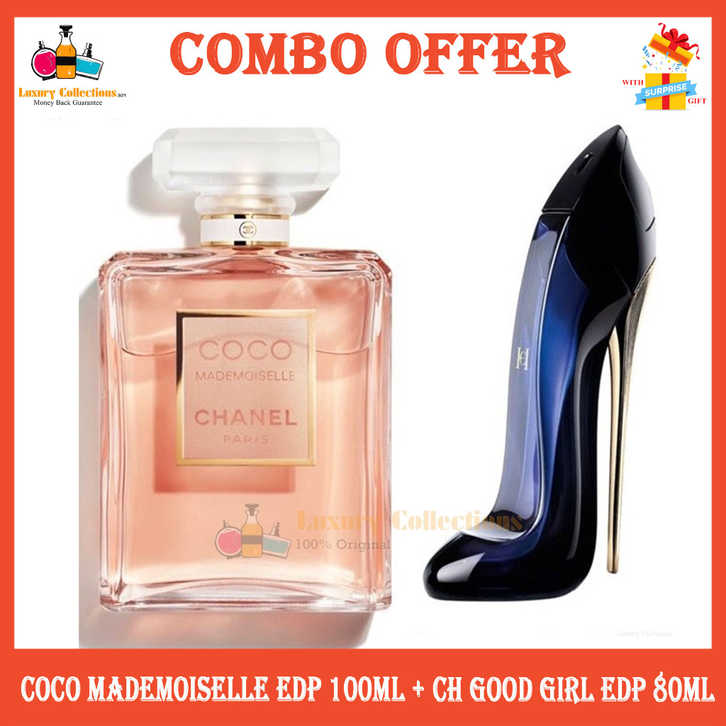 💯🔶Combo 2Pcs ( Coco Mademoiselle EDP 100ml + CH Good Girl EDP 80ml ) | Shopee Malaysia