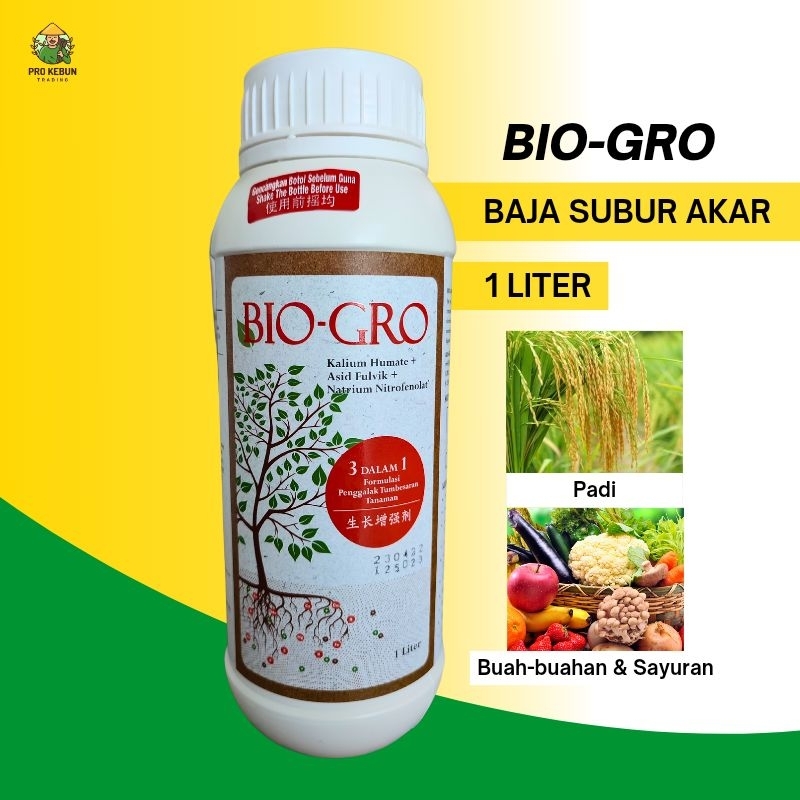 Bio Gro 1 Liter Baja Subur Penggalak Tumbesaran Tanaman Pemulih Tanah ...