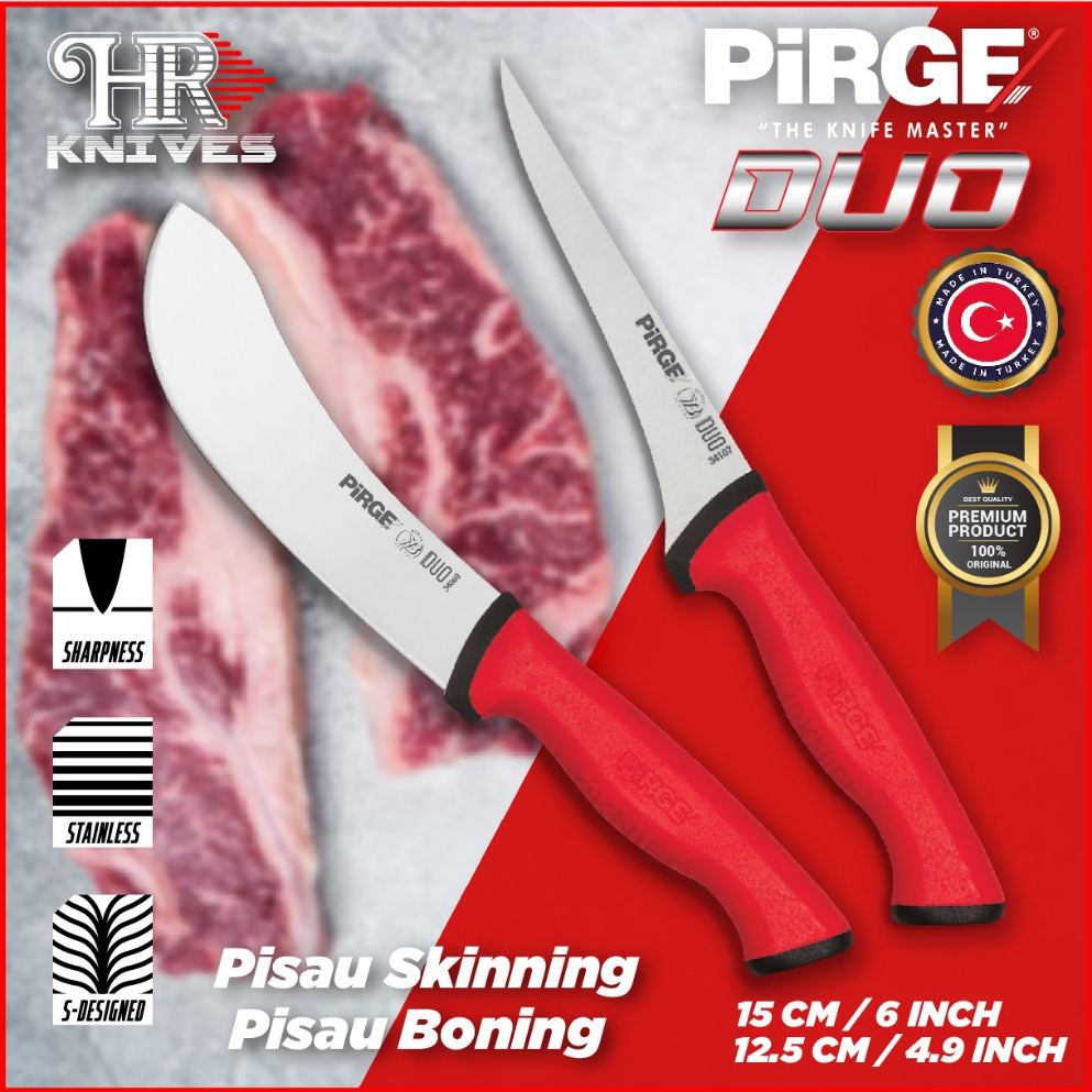 PiRGE COMBO DUO -PISAU LAPAH -PISAU BONING - SKINNING KNIFE -BONING ...