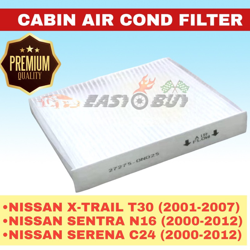 CABIN AIR COND A/C FILTER - NISSAN X-TRIAL XTRAIL T30 (2001-2007 ...