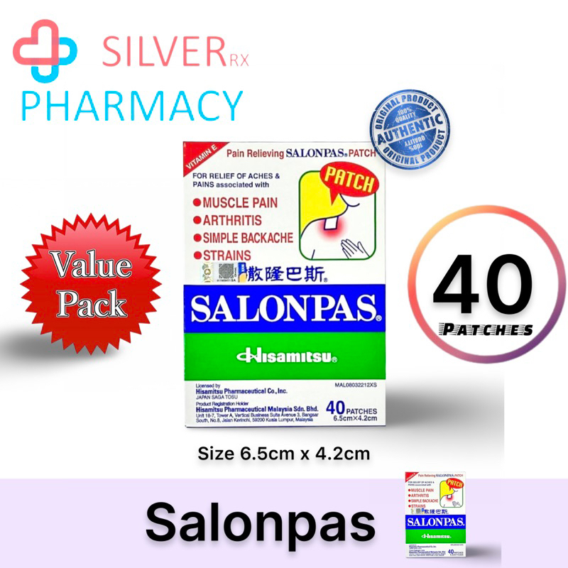 Hisamitsu Salonpas Patch 40 Patches/Box | Shopee Malaysia