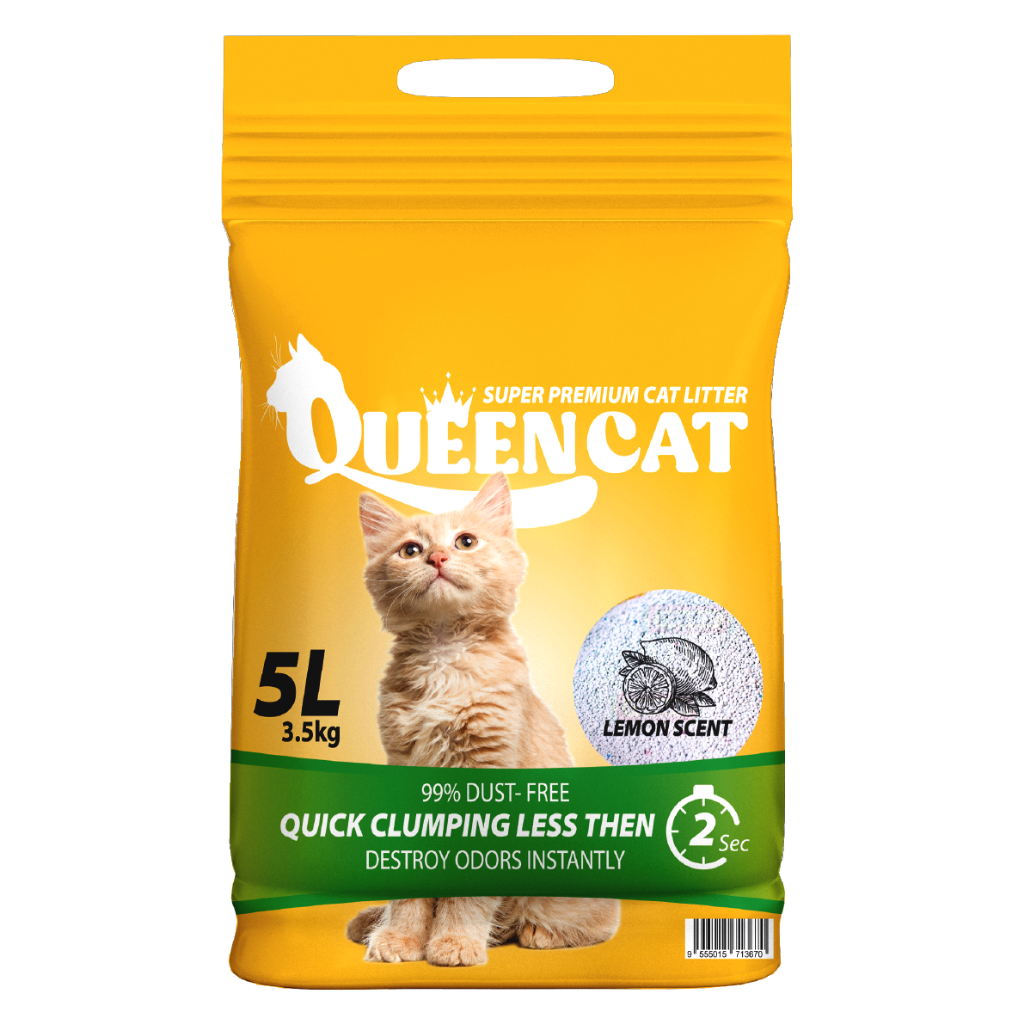 5L/3.5kg Queen Cat Cat Litter Instant & Strong Clumps Less Than 2 ...