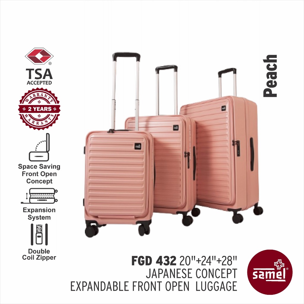 SAMEL 3-in-1 Set FGD 432 Japanese Concept Expandable Anti-Theft Zipper ...