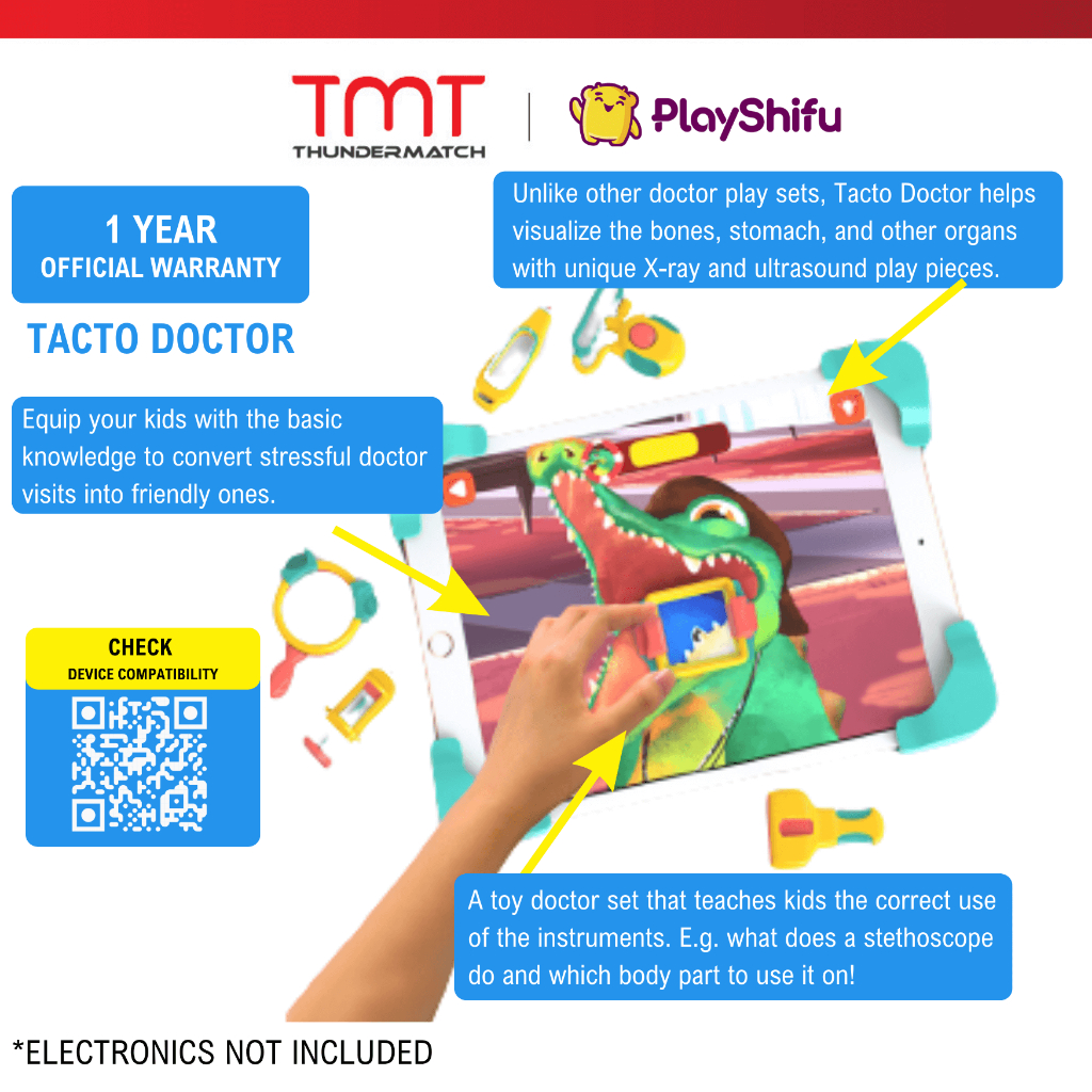 PlayShifu Early Education Tacto Series: Tacto Doctor / Tacto Laser ...