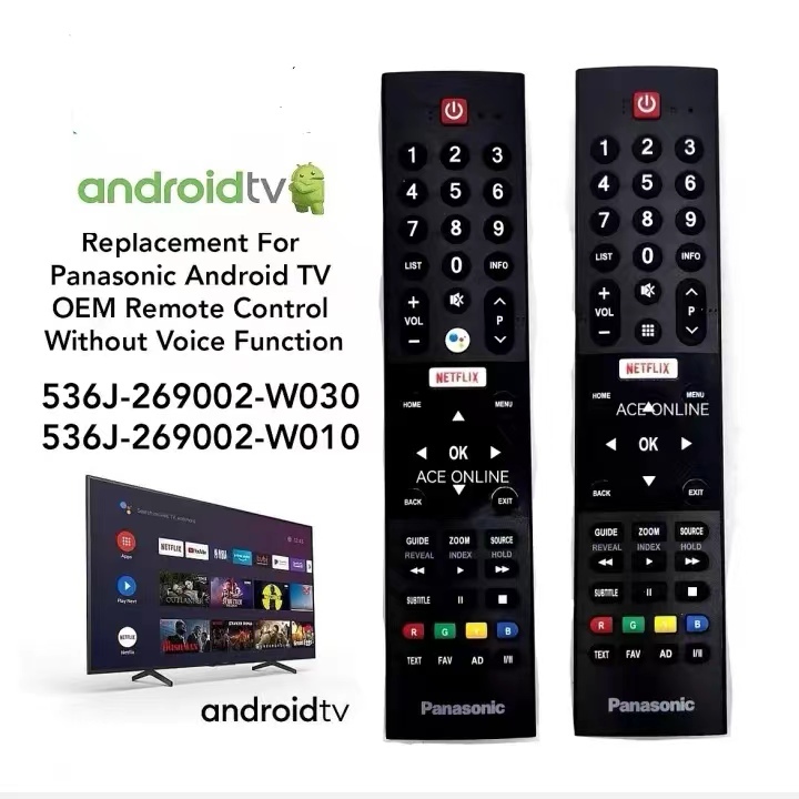 Replacement For Panasonic Android TV Remote Control Without Voice ...