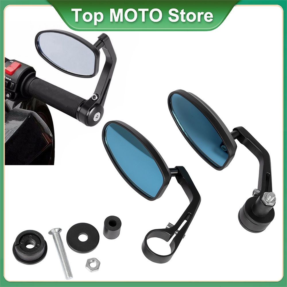 Motor Mirror 7/8 Handle Bar End Mirror Motorcycle Alloy CNC Racing ...