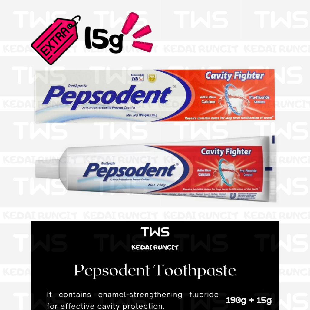 Pepsodent Cavity Fighter Toothpaste Kids / Adults 190g | Shopee Malaysia