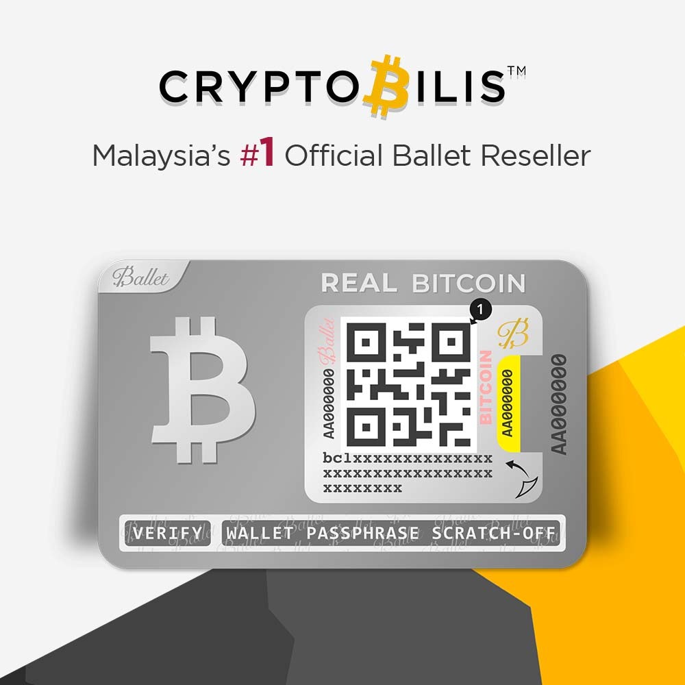Ballet REAL Series (Cryptobilis) Stainless Steel Crypto Physical Wallet | Shopee Malaysia