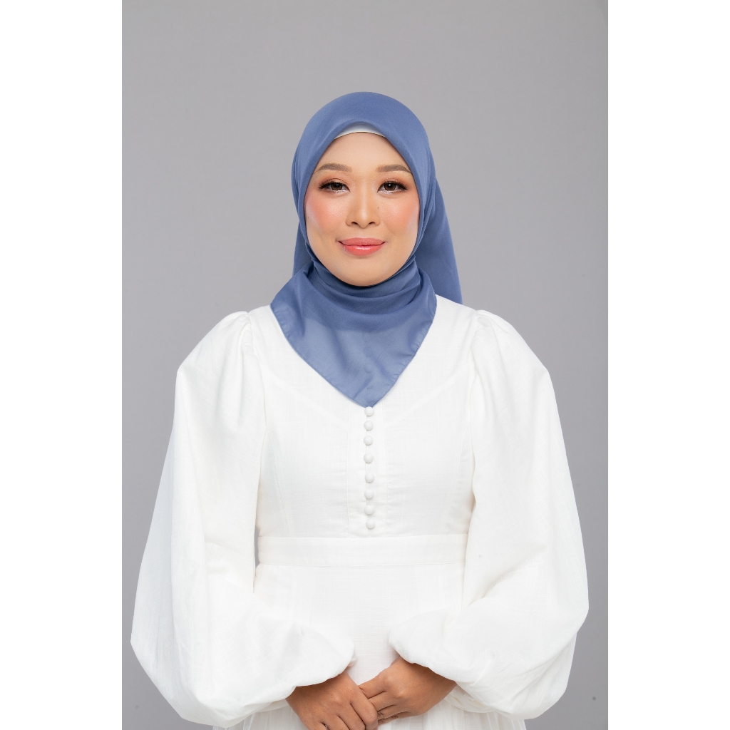 TURI PUTIH BASIC PLAIN BAWAL PREMIUM COTTON VOILE BTP0003 (AAURE BLUE ...