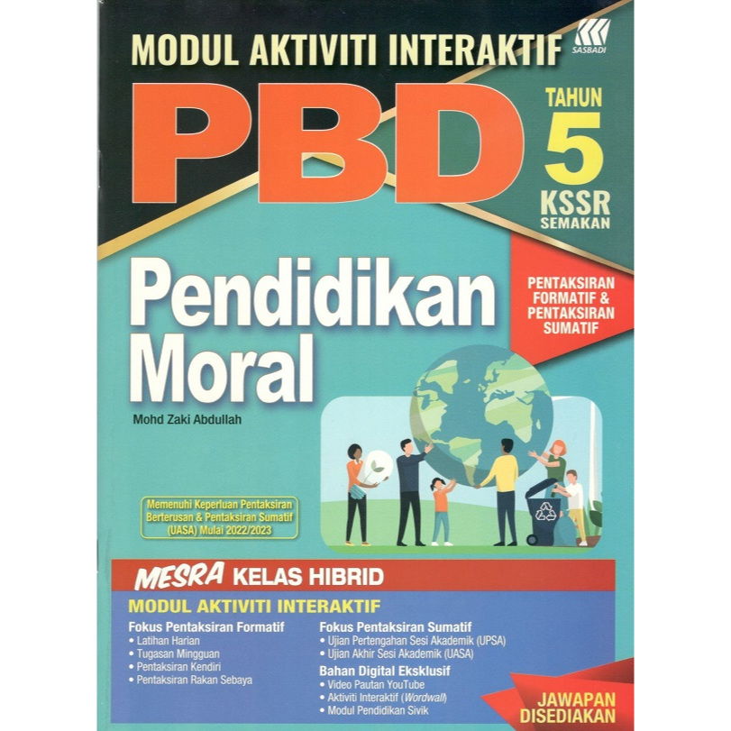 Sasbadi - Modul Aktiviti Interaktif PBD Pendidikan Moral KSSR Tahun 1.2 ...