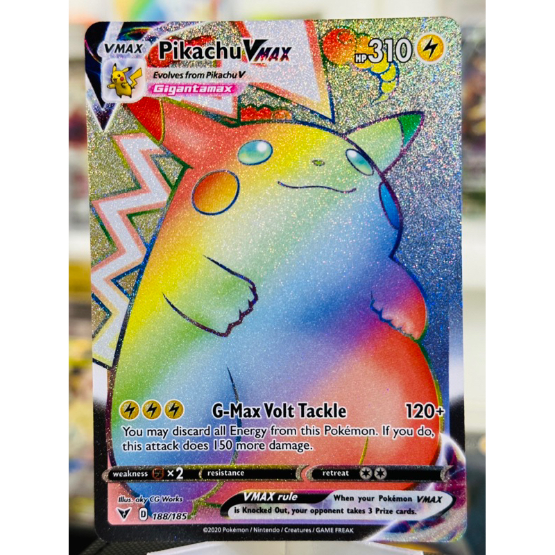 Pikachu VMAX Hyper Rare 188/185 - Vivid Voltage Pokemon TCG | Shopee ...