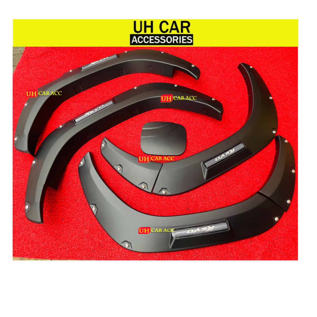 TOYOTA HILUX REVO 2016 2017 ABS 7PCS FENDER ARCH FLARES FLARE FUEL TANK COVER | Shopee Malaysia