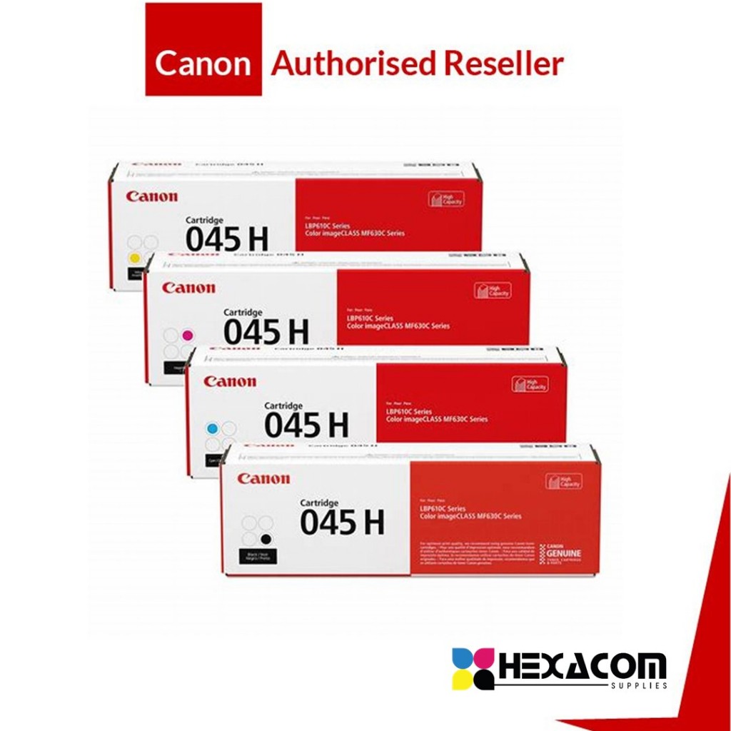 CANON 045H ORIGINAL TONER CARTRIDGE ( BLACK / CYAN / MAGENTA / YELLOW ) | Shopee Malaysia