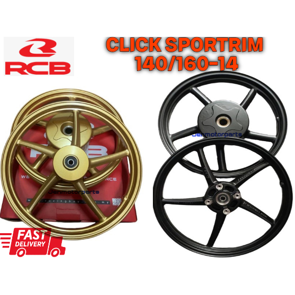 RACING BOY CLICK125 RIM CLICK150 SPORTRIM SP522 RIM 5BATANG 140/160-14 ...