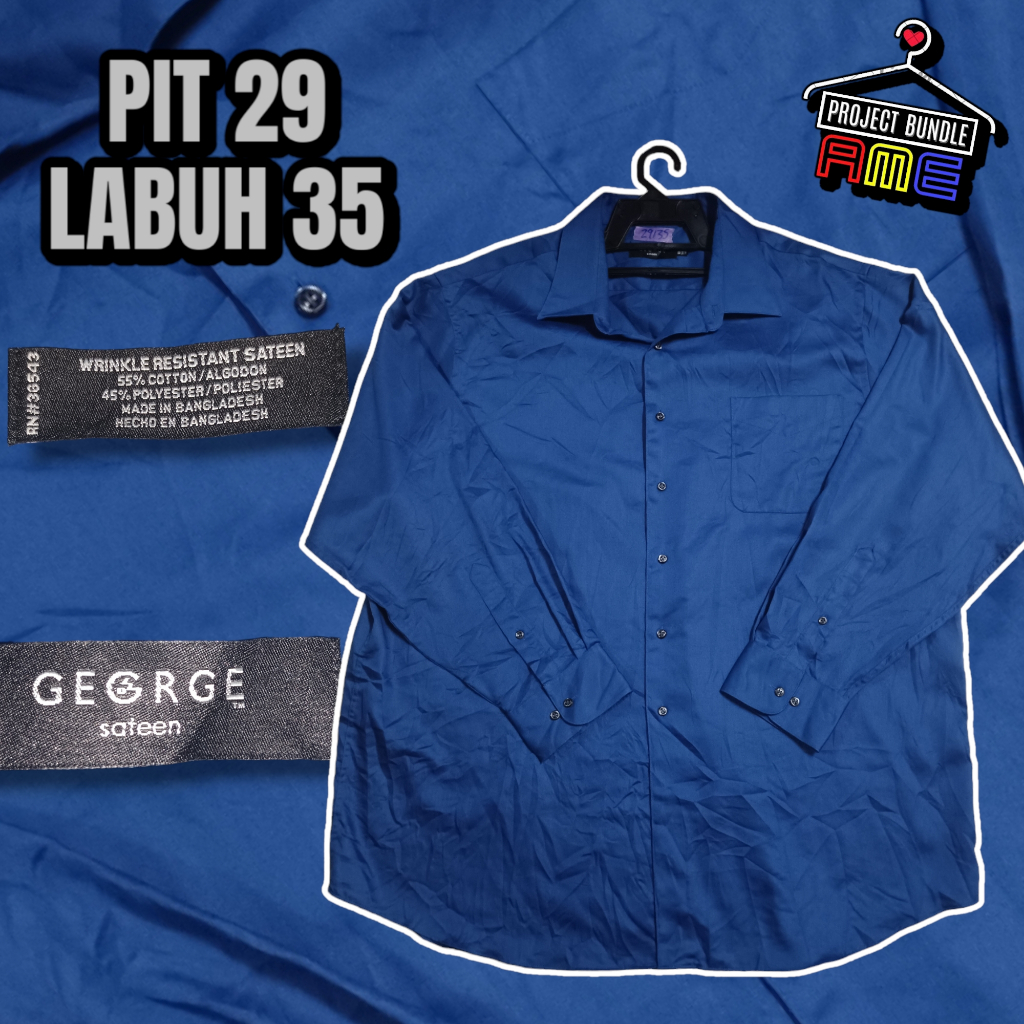 Kemeja Shirt Bigsize Oversize 4XL (Pit 29 Ukuran Dada 58 inch) | Shopee ...
