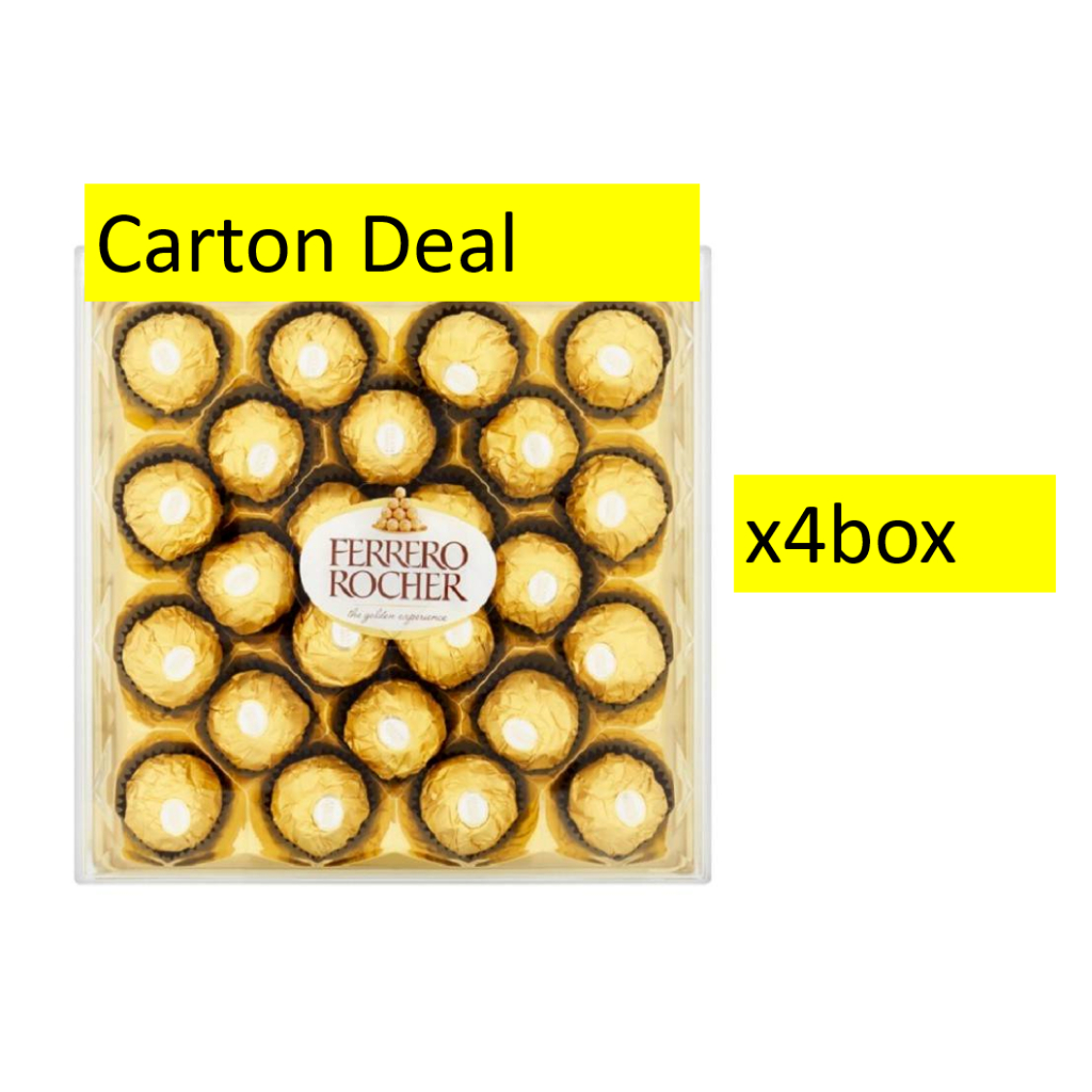 [Carton Deal] Ferrero Rocher T24 300g X 4 box | Shopee Malaysia